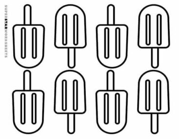 Popsicle Template (Free Printables) - Superstar Worksheets