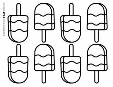 Popsicle Template (Free Printables) - Superstar Worksheets