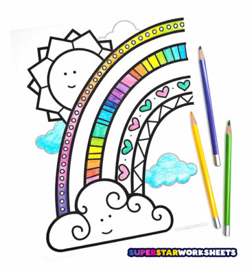 Rainbow Coloring Pages (Free Printables) - Superstar Worksheets