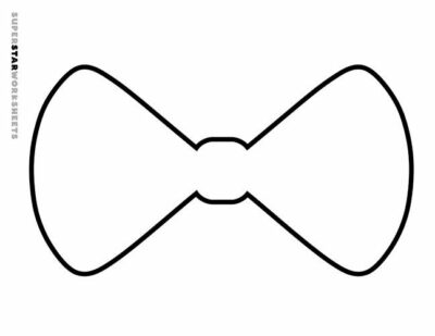 Bow Template (Free Printables) - Superstar Worksheets