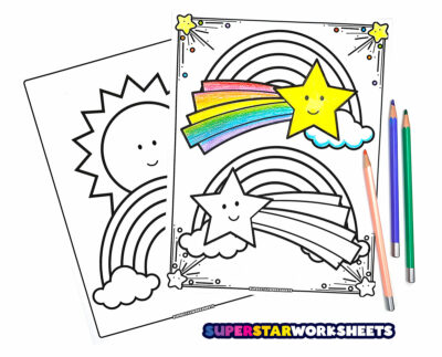 Rainbow Coloring Pages (Free Printables) - Superstar Worksheets
