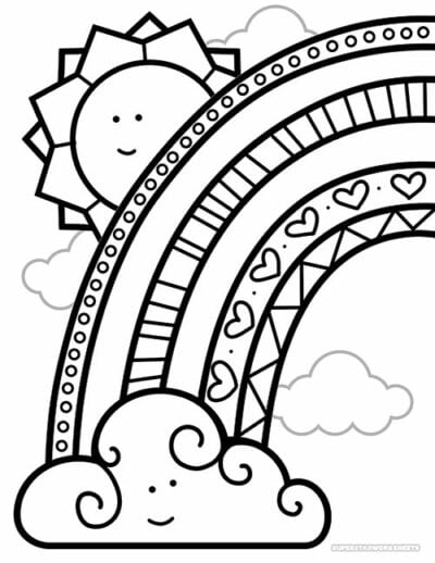 Rainbow Coloring Pages (Free Printables) - Superstar Worksheets
