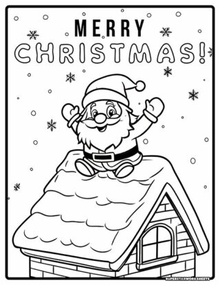 Santa Coloring Pages (Free Printables) - Superstar Worksheets