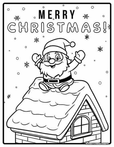Santa Coloring Pages (Free Printables) - Superstar Worksheets