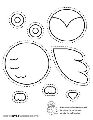 Owl Template (Free Printables) - Superstar Worksheets