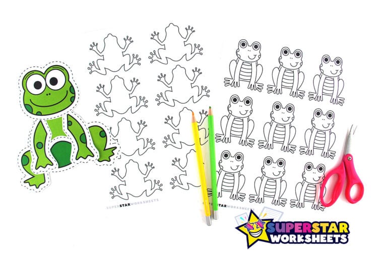 Frog Template (Free Printables) - Superstar Worksheets