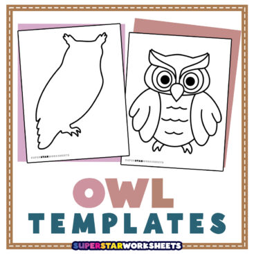 Owl Template (Free Printables) - Superstar Worksheets