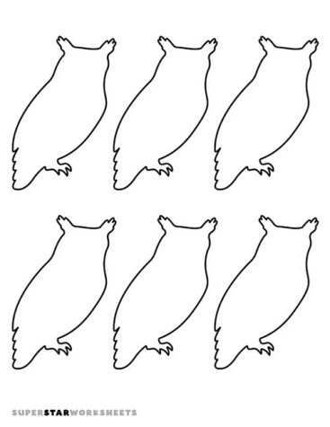 Owl Template (Free Printables) - Superstar Worksheets