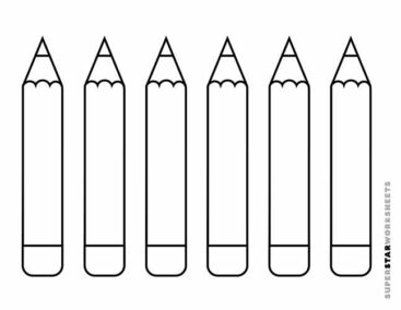 Pencil Template (Free Printables) - Superstar Worksheets