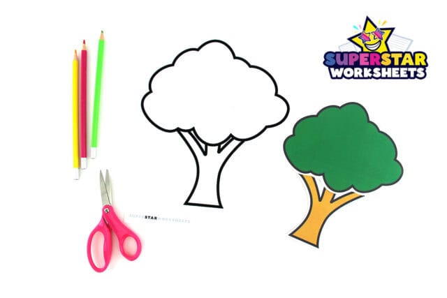 Tree Template (Free Printables) - Superstar Worksheets