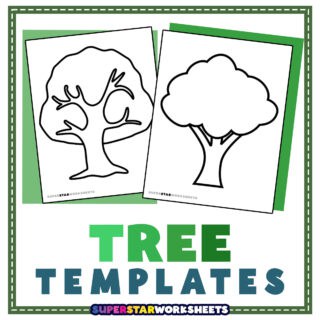 Tree Template (Free Printables) - Superstar Worksheets