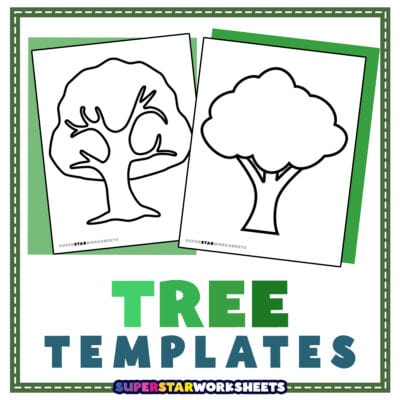 Tree Template (Free Printables) - Superstar Worksheets