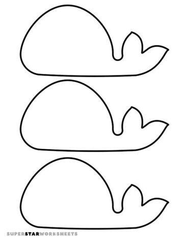 Whale Template (Free Printables) - Superstar Worksheets