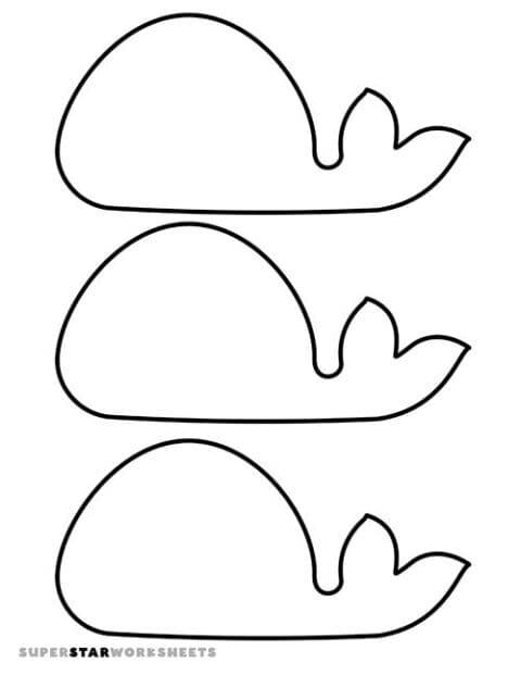 Whale Template (Free Printables) - Superstar Worksheets