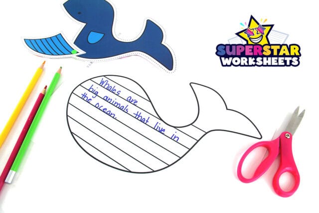 Whale Template (Free Printables) - Superstar Worksheets
