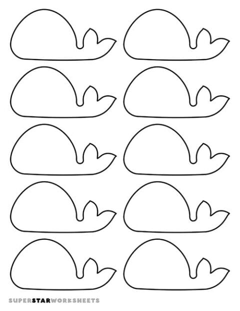 Whale Template (Free Printables) - Superstar Worksheets