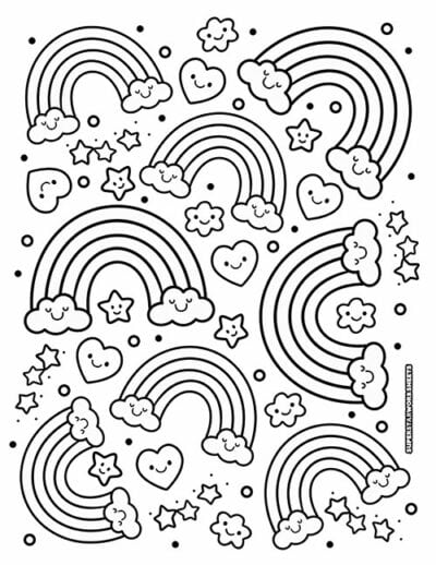 Rainbow Coloring Pages (Free Printables) - Superstar Worksheets