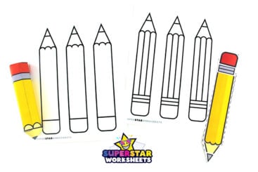 Pencil Template (Free Printables) - Superstar Worksheets