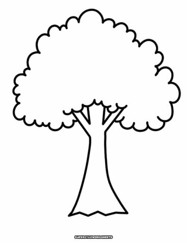 Tree Template (Free Printables) - Superstar Worksheets