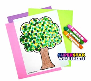 Tree Template (Free Printables) - Superstar Worksheets