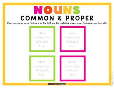 Proper Noun Worksheets - Superstar Worksheets