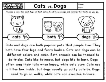 1st Grade Reading Worksheets - Superstar Worksheets