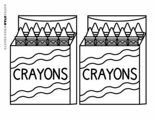 Crayon Template (Free Printables) - Superstar Worksheets