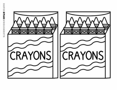 Crayon Template (Free Printables) - Superstar Worksheets