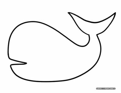 Whale Template (Free Printables) - Superstar Worksheets