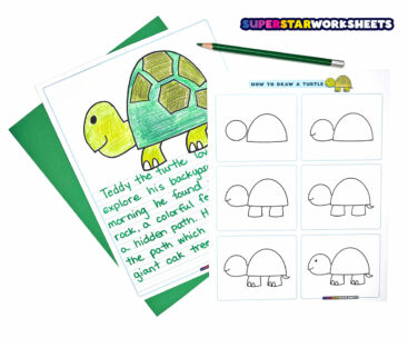 How to Draw a Turtle - Superstar Worksheets
