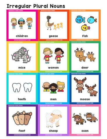 Irregular Plural Noun Worksheets - Superstar Worksheets
