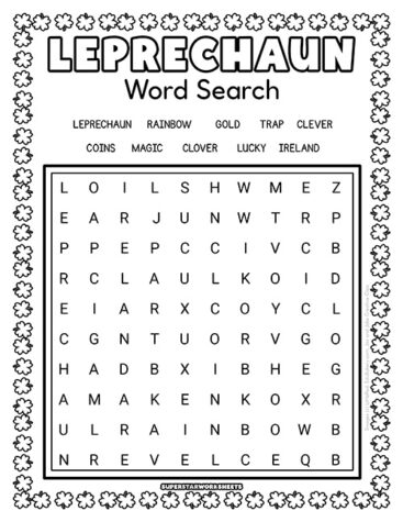 Leprechaun Trap - Superstar Worksheets