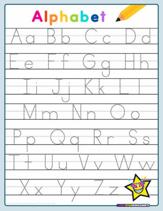 Letter Tracing Worksheets - Superstar Worksheets