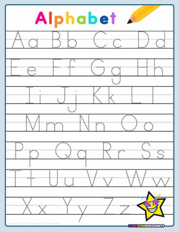 Letter Tracing Worksheets - Superstar Worksheets
