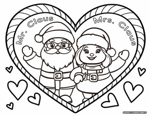 Santa Coloring Pages (Free Printables) - Superstar Worksheets