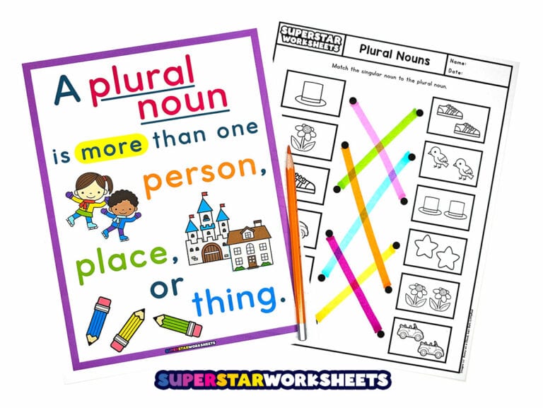 Plural Noun Worksheets - Superstar Worksheets