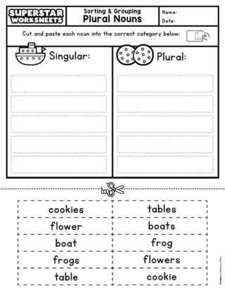 Plural Noun Worksheets - Superstar Worksheets