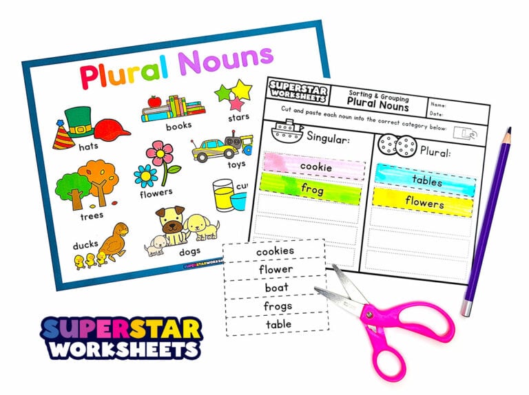 Plural Noun Worksheets - Superstar Worksheets