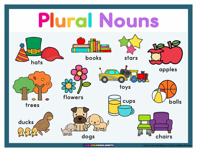 Plural Noun Worksheets - Superstar Worksheets