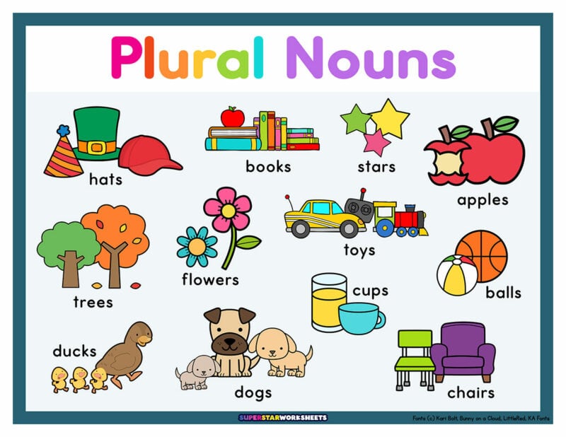 Plural Noun Worksheets - Superstar Worksheets