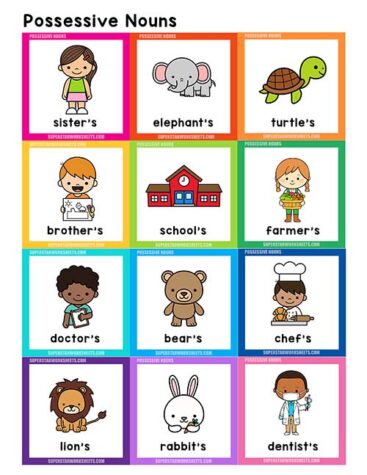 Possessive Noun Worksheets - Superstar Worksheets