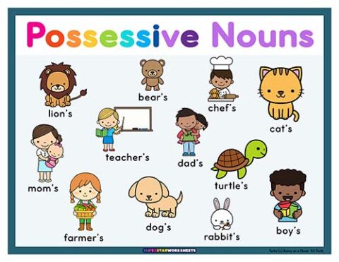Possessive Noun Worksheets - Superstar Worksheets