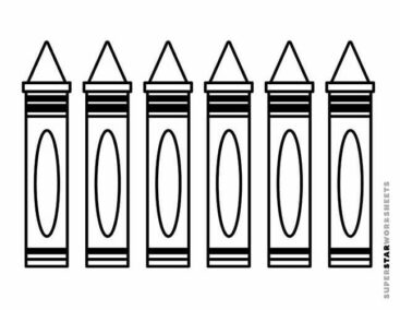 Crayon Template (Free Printables) - Superstar Worksheets