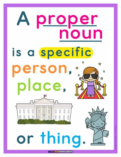 Proper Noun Worksheets - Superstar Worksheets