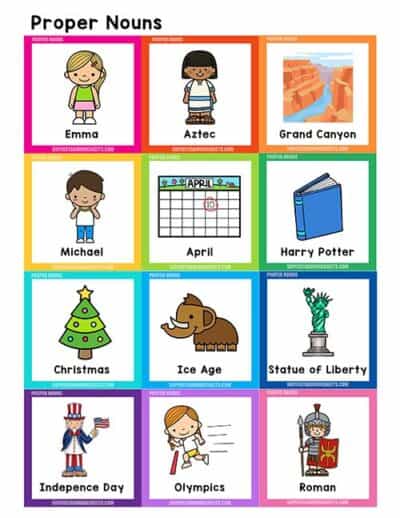 Proper Noun Worksheets - Superstar Worksheets