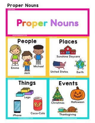 Proper Noun Worksheets - Superstar Worksheets
