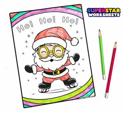 Santa Coloring Pages (Free Printables) - Superstar Worksheets