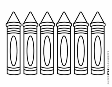 Crayon Template (Free Printables) - Superstar Worksheets