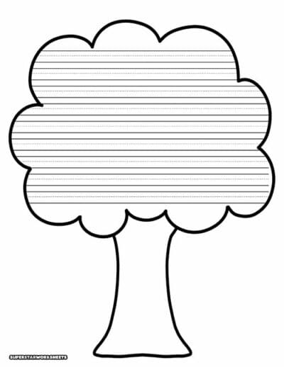 Tree Template (Free Printables) - Superstar Worksheets