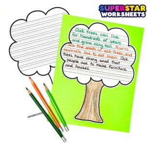 Tree Template (Free Printables) - Superstar Worksheets